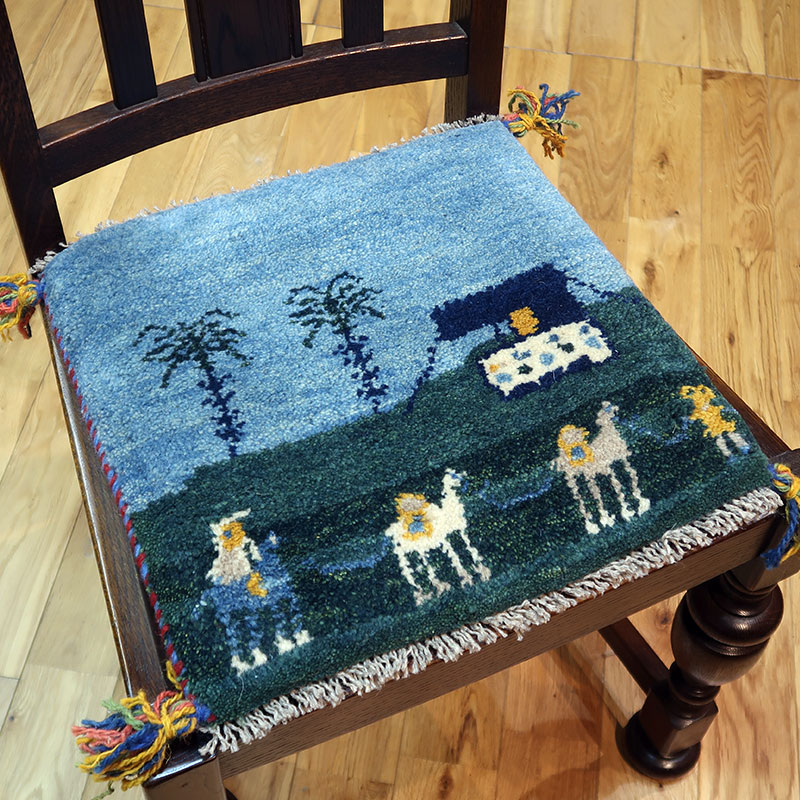 ペルシャ絨毯ギャッベ AB-T859 座布団サイズ|いい家具ネット